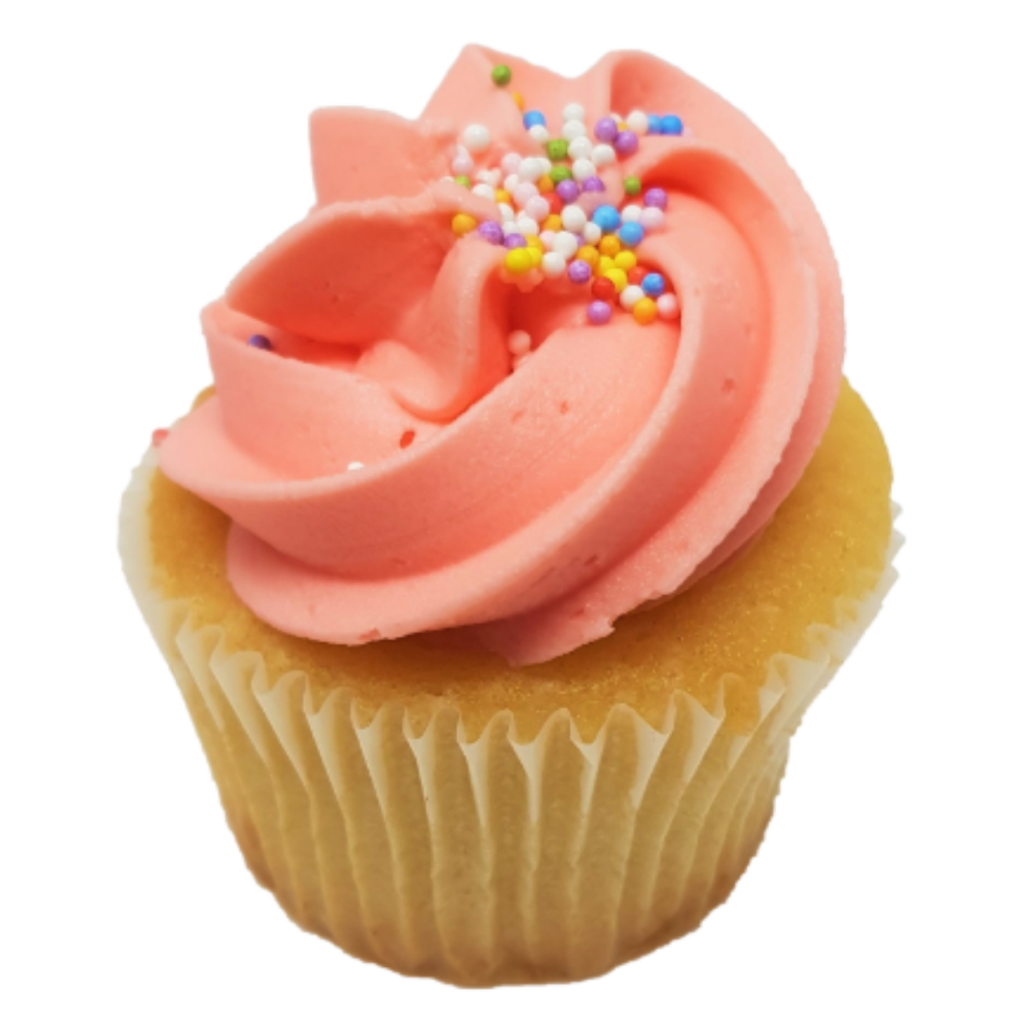 Ms. Cupcake » Pink Vanilla Cupcake